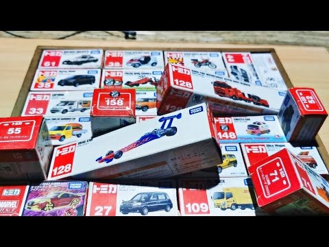 Tomica cars packed in a box! Let's store them together!🚗✨