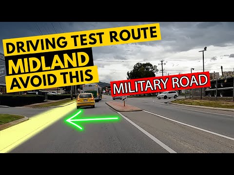 Midland Driving Test Route (Clayton Street and Military Road Intersection)