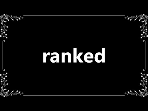 Ranked - Meaning and How To Pronounce