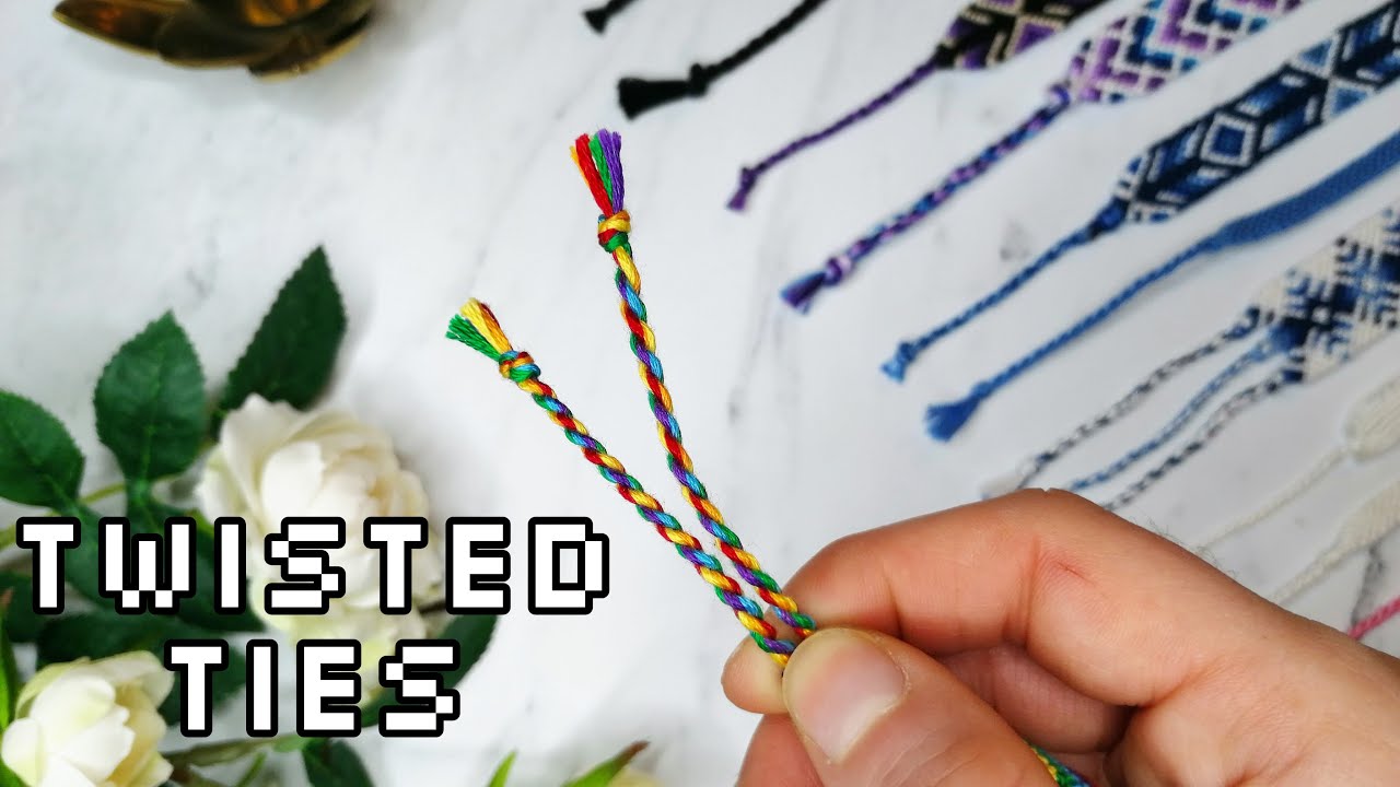 How to make twisted ties for bracelets / twisted ties tutorial