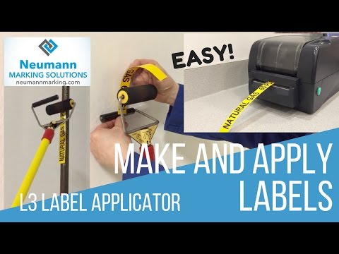 L3 Label Applicator- How to make Labels and apply them Safely