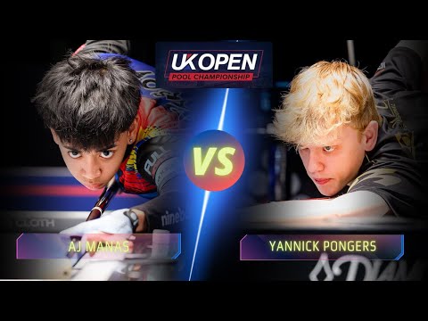 AJ MANAS VS YANNICK PONGERS | 2025 UK OPEN POOL CHAMPIONSHIP #billiards #9ballpool #highlights