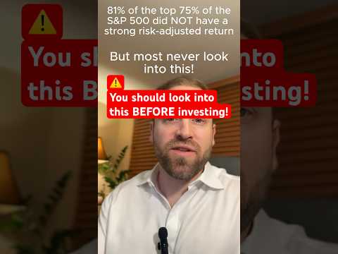 81% of the largest S&P 500 companies are WEAK!