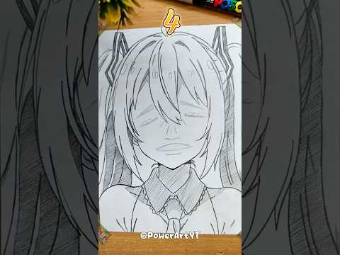 Which One is HATSUNE MIKU Real Face ✨ #howtodraw #creativeart #メイキング #drawing #shorts