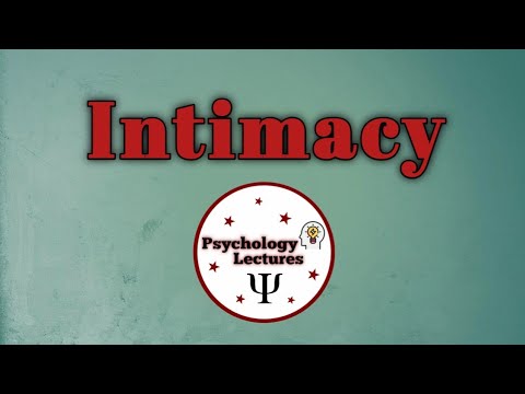 Intimacy | Psychological Terminologies | Psychology Lectures | in Urdu and Hindi