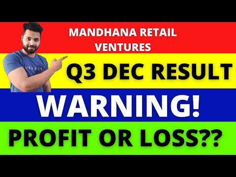 MANDHANA RETAIL VENTURES LTD |DECEMBER QUARTER RESULT |NSE |BSE |SHARE MARKET |SARFARAZ DAILY