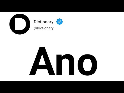Ano Meaning In English