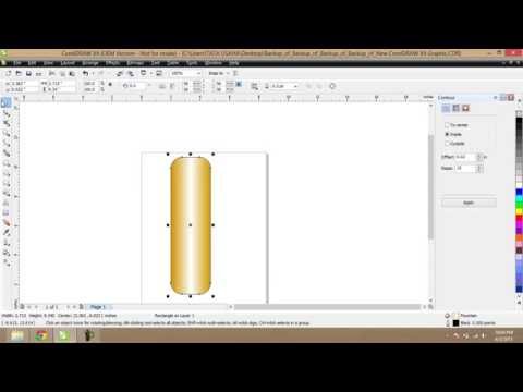 How to make gold plated colors in Corel Draw