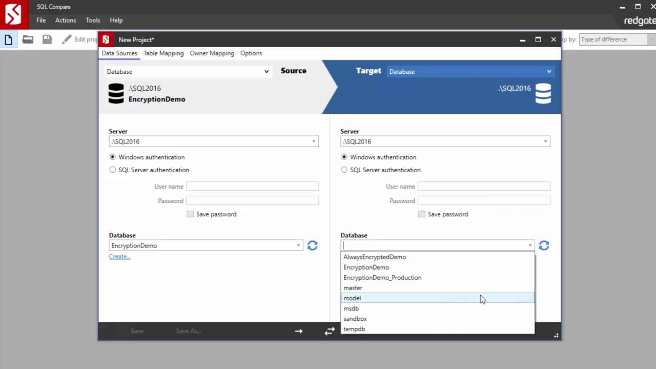 Using SQL Compare with Row Level Security (RLS)