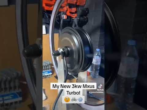 MXUS 3kW Turbo E Bike Hubmotor Test!! 72v 80a 114mph FreeWheel!