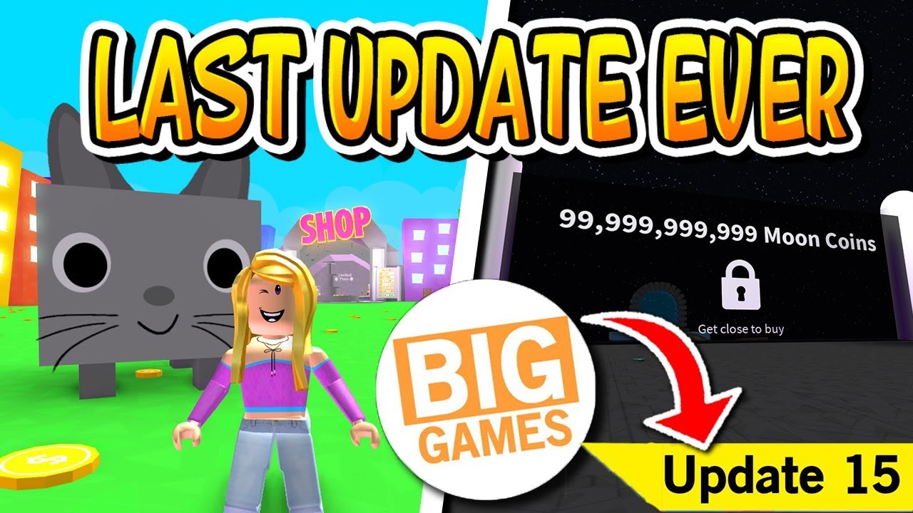 LAST EVER UPDATE ON ROBLOX PET SIMULATOR!! UPDATE 15