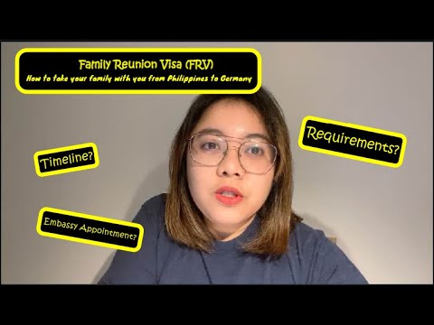 Family Reunion Visa (FRV) - How to take your family with you from Philippines to Germany