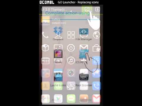 GOLAUNCHER - Manually change icons (Android 4.1+)