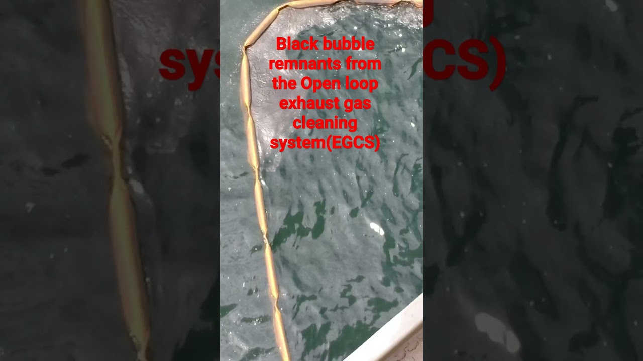 EGCS Open Loop System Discharge washwater? Normal or not?