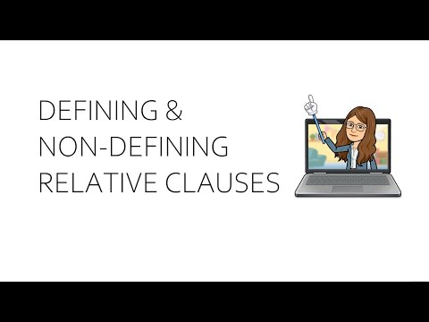 Defining and non-defining relative clauses