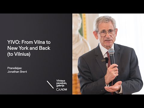 Jonathano Brento paskaita anglų kalba “YIVO: From Vilna to New York and Back (to Vilnius)”.
