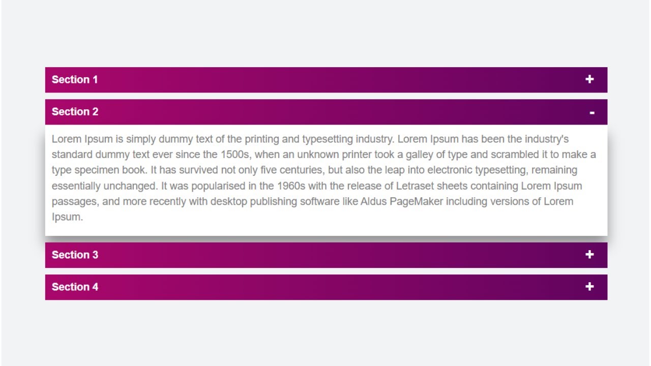 How to Create an Accordion Using HTML, CSS, & JavaScript
