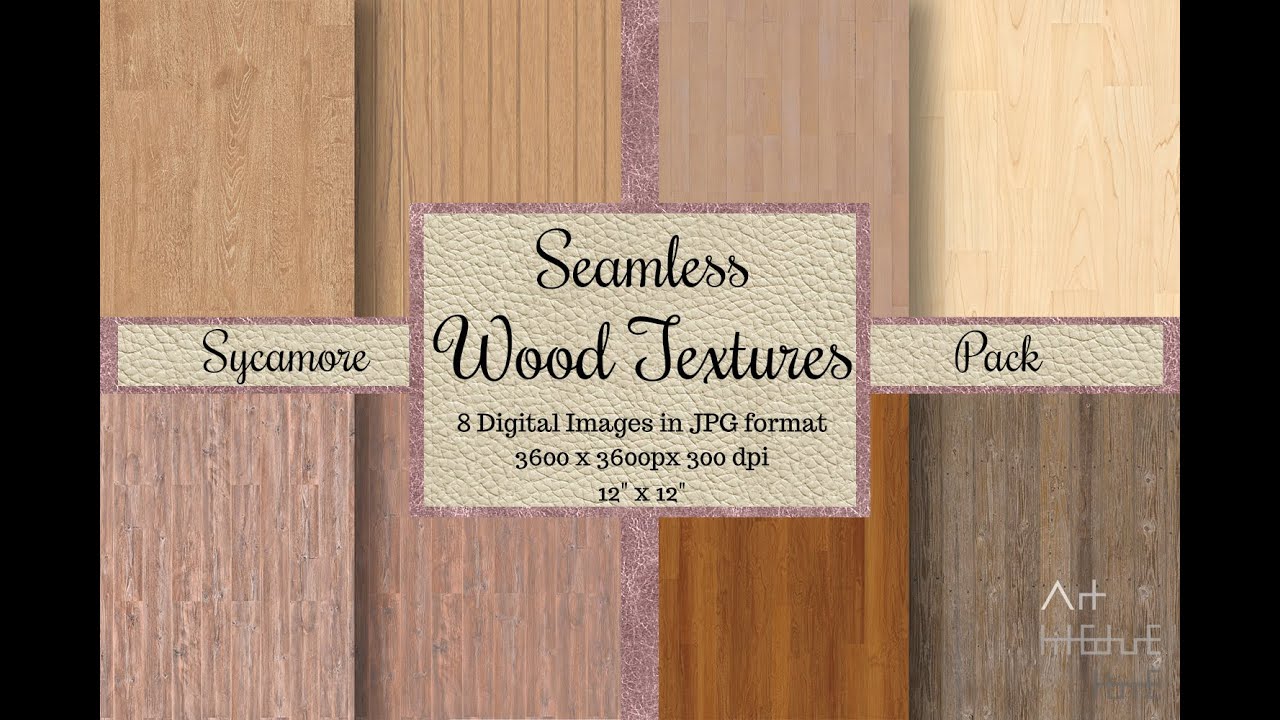 Seamless Wood Textures - Sycamore Pack - Seamless Patterns - Digital Papers - Printable Scrapbook
