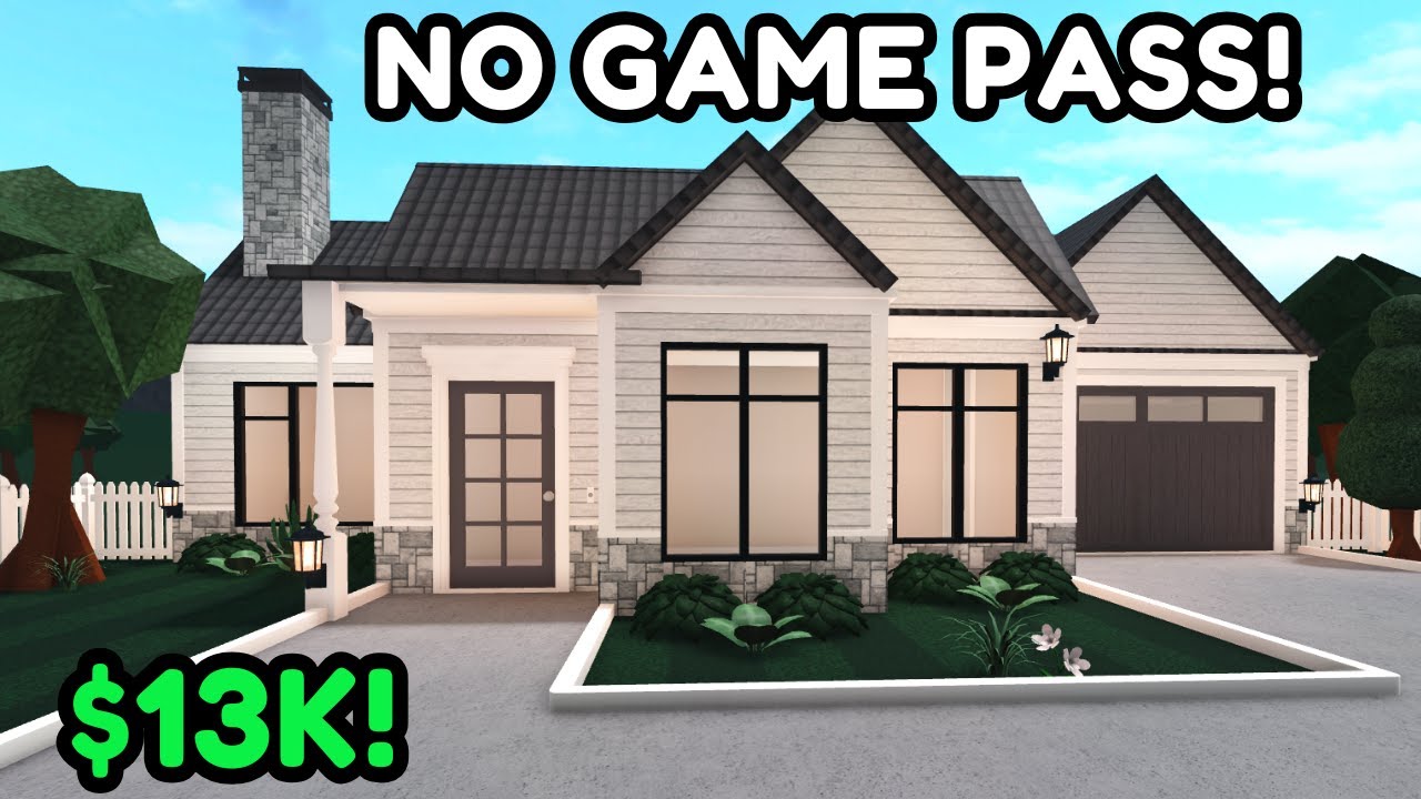 13k NO GAME PASS Bloxburg House Build Tutorial *WITH VOICE*