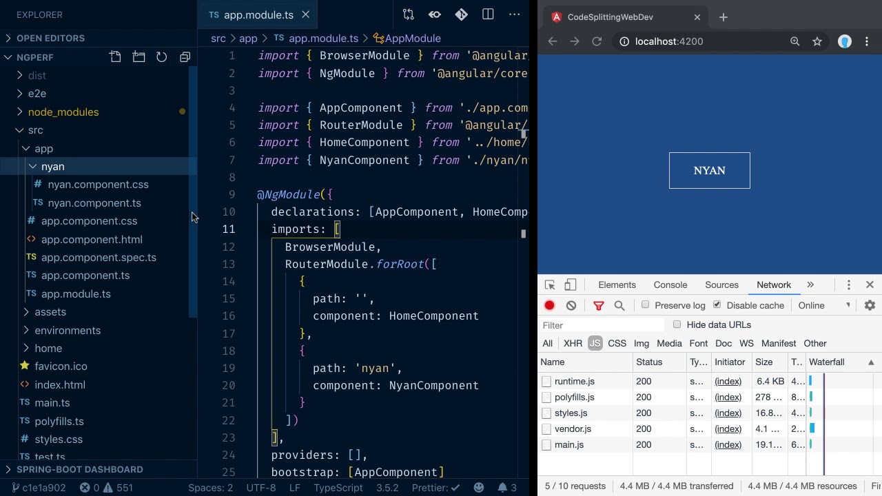 Apply Route-level Code Splitting and Lazy Loading with the Angular CLI