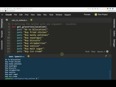 Ruby Intro to Methods