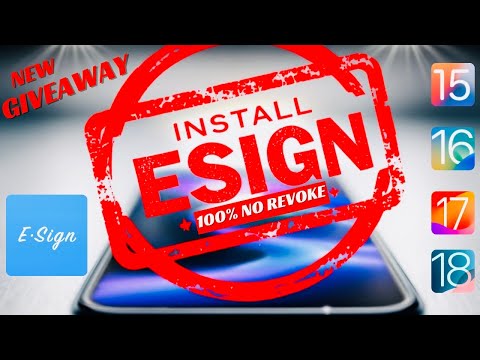 [ NEW GIVEAWAY ] Install E-Sign on iOS | Install IPA Files on iPhone & iPad (No PC,NO REVOKE )