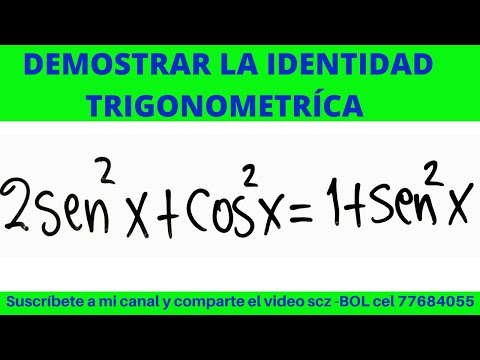 IDENTIDADES TRIGONOMÉTRICAS QUE REGALADO
