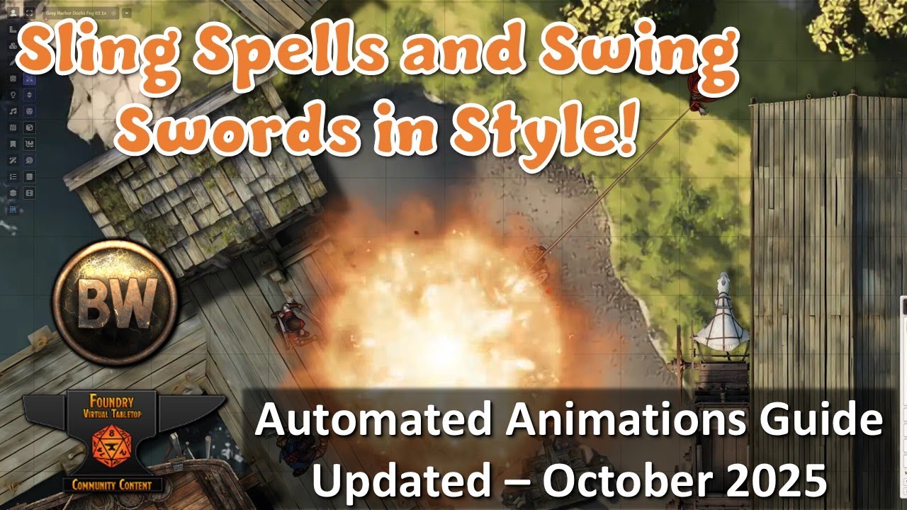 The Ultimate Automated Animations Module Deep Dive - October 2025 #FoundryVTT Module Tutorial