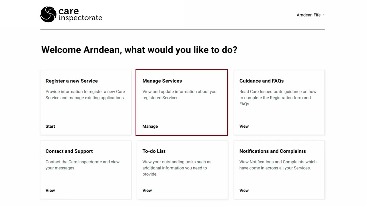 Introducing Manage my Service
