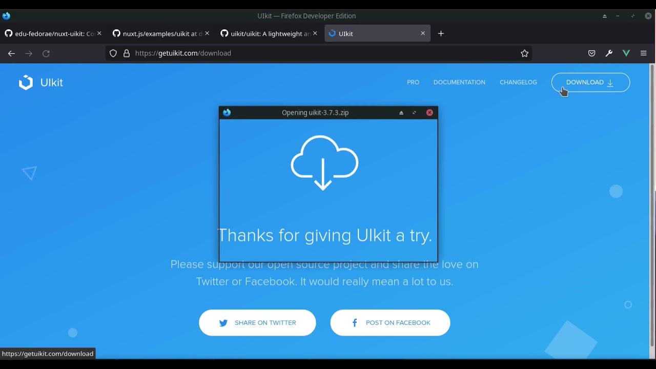 Updating the Nuxt + UIKit Vuejs Project on GitHub - Fedorae Education