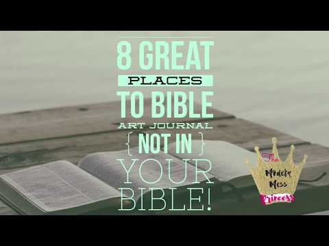 Bible Art Journaling: Not in your Bible!