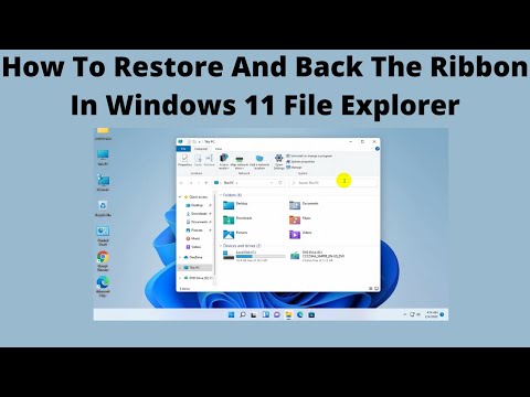 How To Restore And Back The Ribbon In Windows 11 File Explorer
