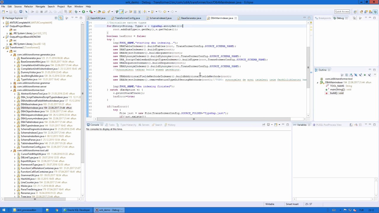 PL/SQL to Java Conversion - www.io64.com - Batch-mode