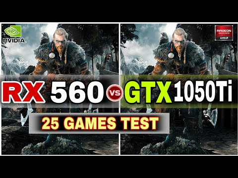 RX 560 4GB vs GTX 1050 Ti 4GB | 25 Games Test