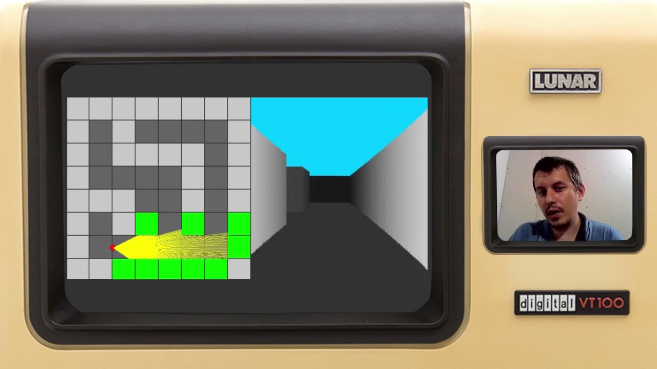 Simple raycasting with python & pygame: intro & demo