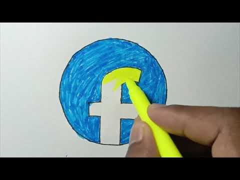 Facebook Logo || How to Draw Facebook Logo || #facebooklogo #new #drawing #art #logo