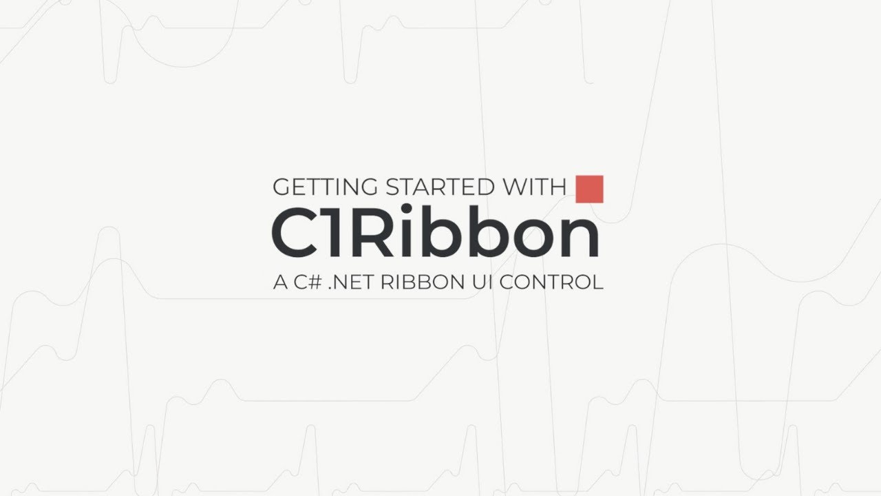 Getting Started with C1Ribbon a C# .NET Ribbon UI Control