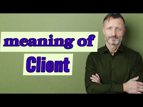 Client | Meaning of client 📖 📖