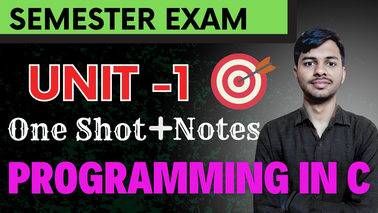 Programming in C🎯💪🏽 | Unit 1 One-Shot #15forteen #engineering #bca #btech #programming #code #ipu