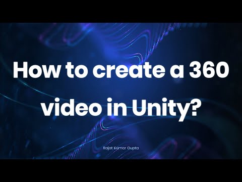 How to create a 360 VR Video in Unity? | VR 360 video Tutorial