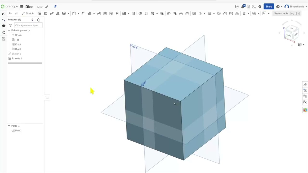 Dice lesson 2 - 1 Dot