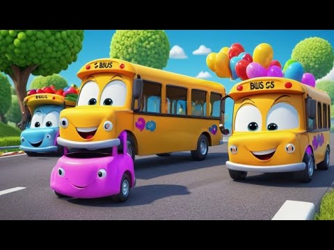 Wheels Go Round in the City | Lively Transportation Song for Kids | Fun Urban Rhyme for Toddlers
