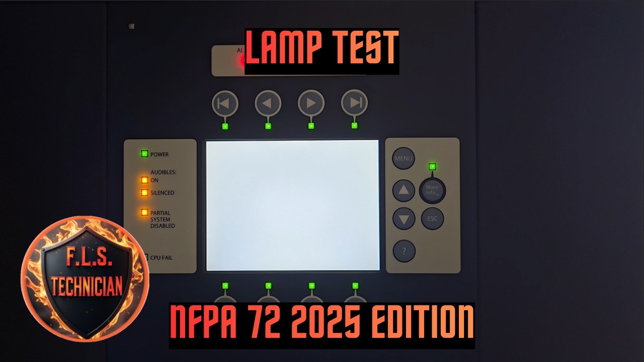 Siemens FireFinder XLS | How to do Lamp Test | NFPA 72 2025 Edition