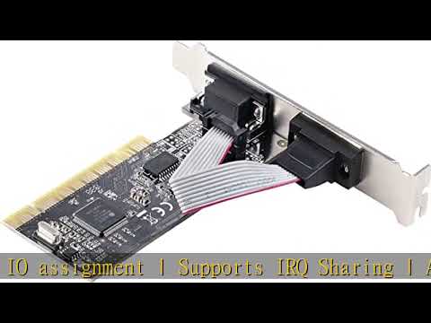 StarTech.com 2-Port PCI RS232 Serial Adapter Card - PCI Serial Port Expansion Controller Card - PCI