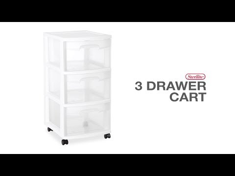 Sterilite 3 Drawer Cart