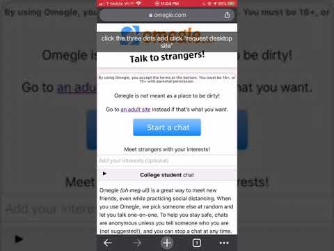 how to get omegle video chat on ios!