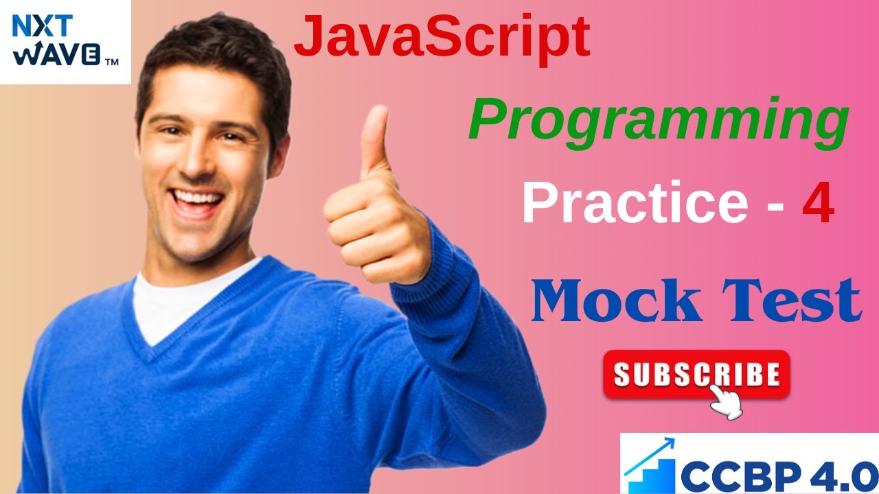 JavaScript Programming Practice - 4 | Placement Preparation | Mock Test | CCBP 4.0