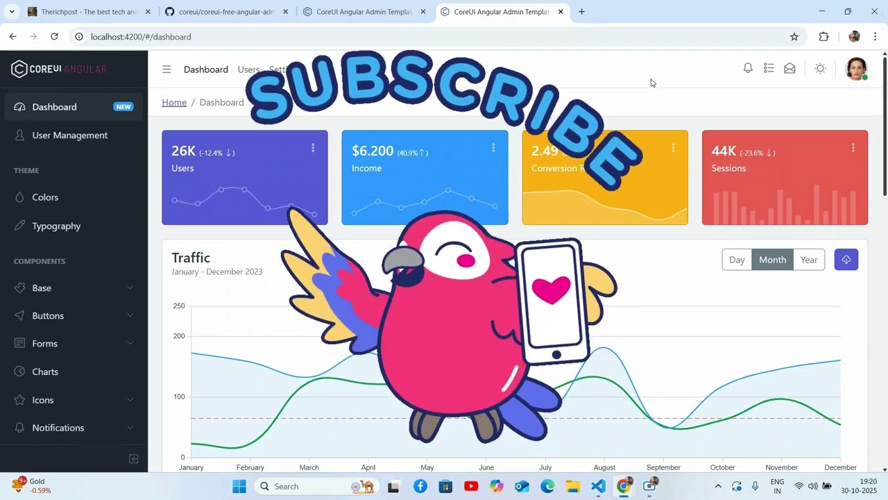 CoreUI Angular 20 Admin Dashboard  | Install, Setup & Customize