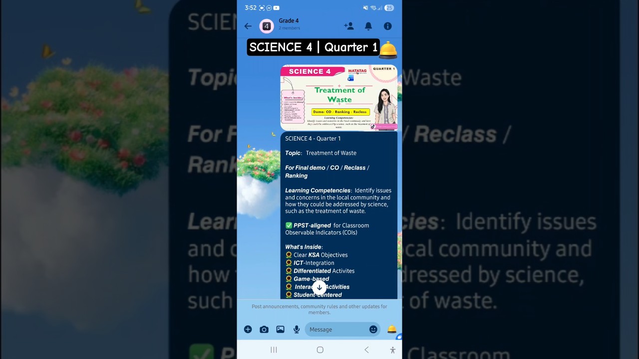 SCIENCE 4 - Quarter 1 | Treatment of Waste | Matatag Curriculum