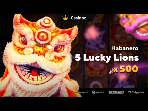 5 Lucky Lions 👀 (Habanero) 💸 slot review